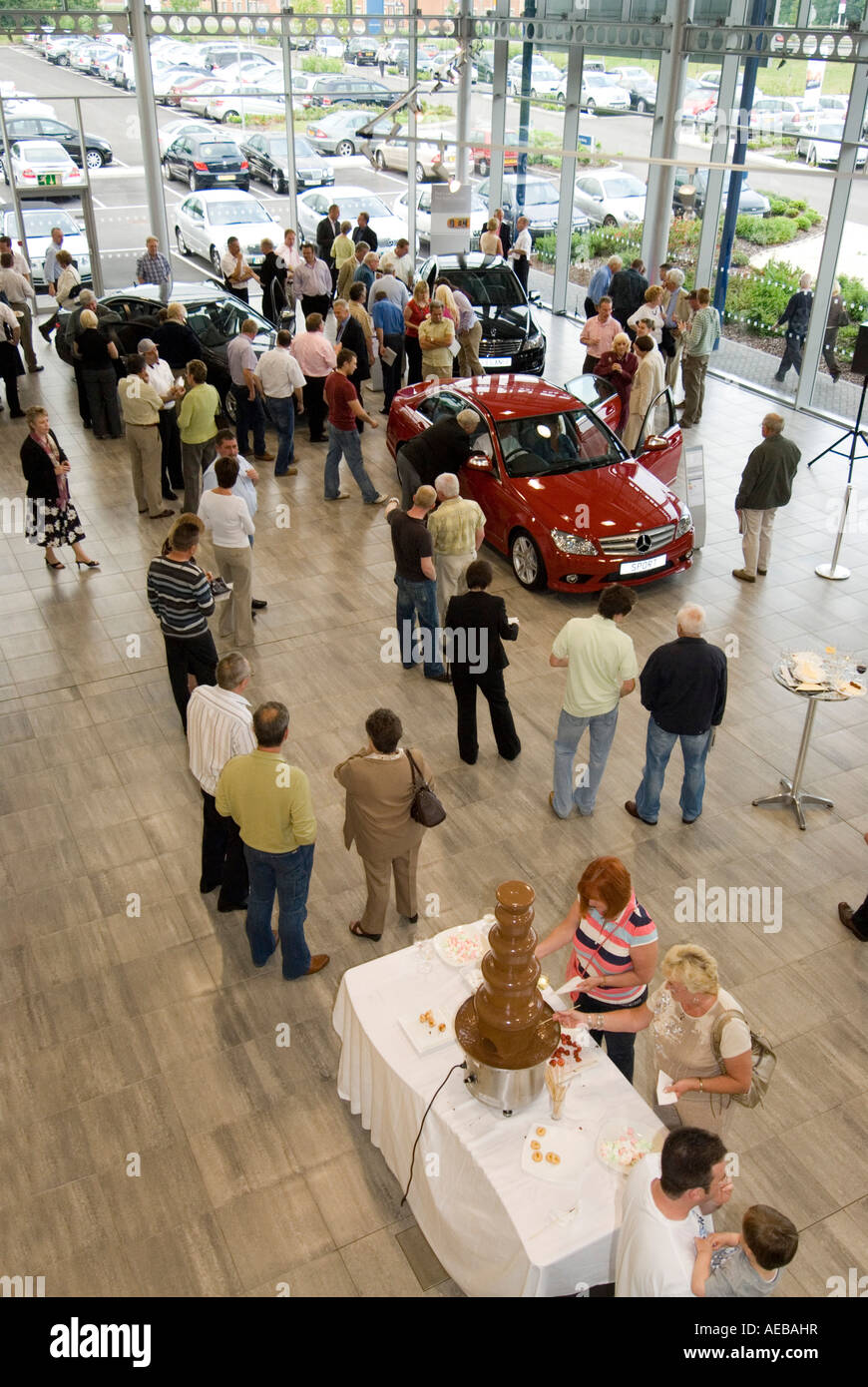 New Vehicle Launch in a Car Showroom Stock Photo - Alamy