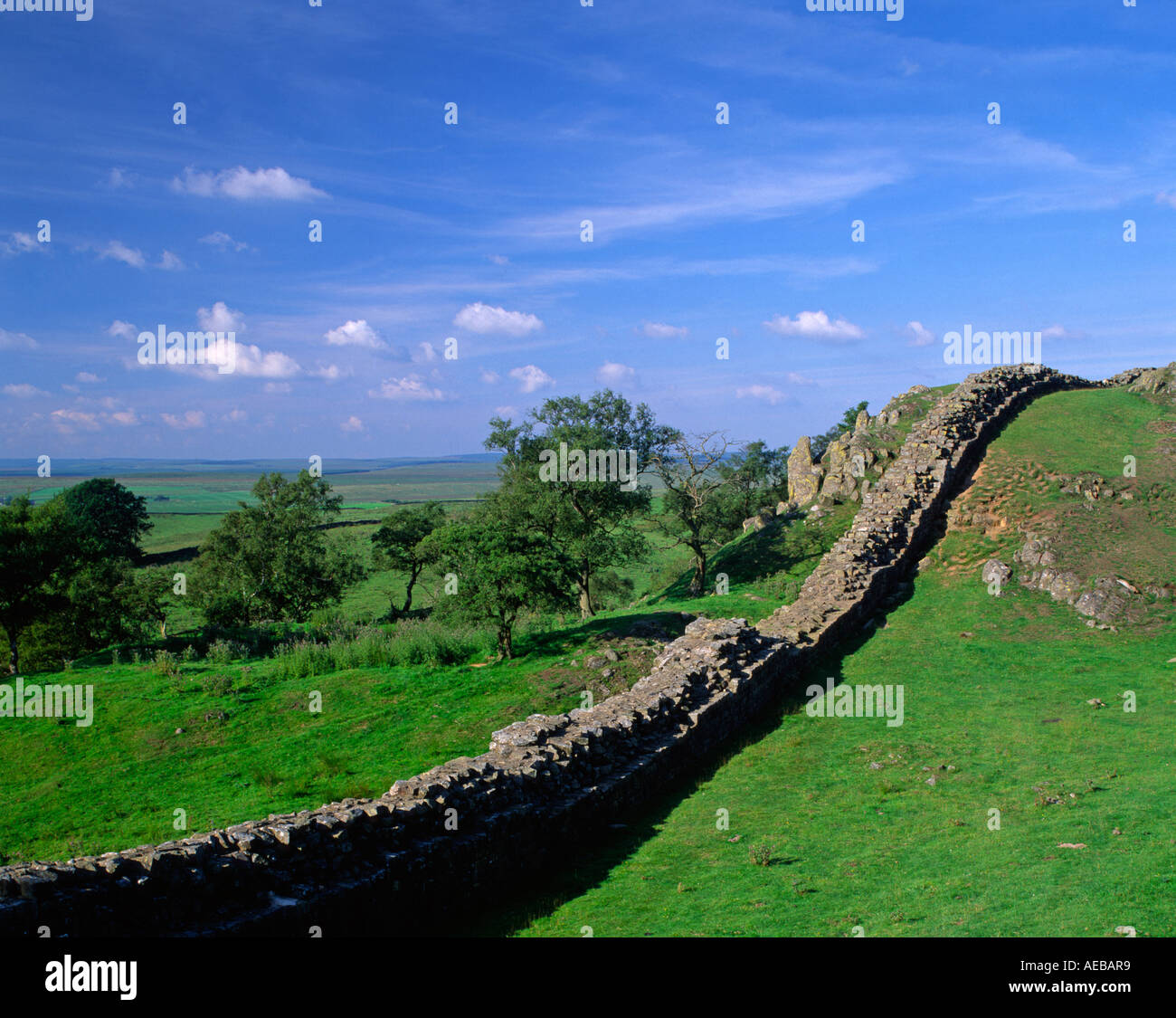 Hadrian's Wall Cumbria England Stock Photo - Alamy