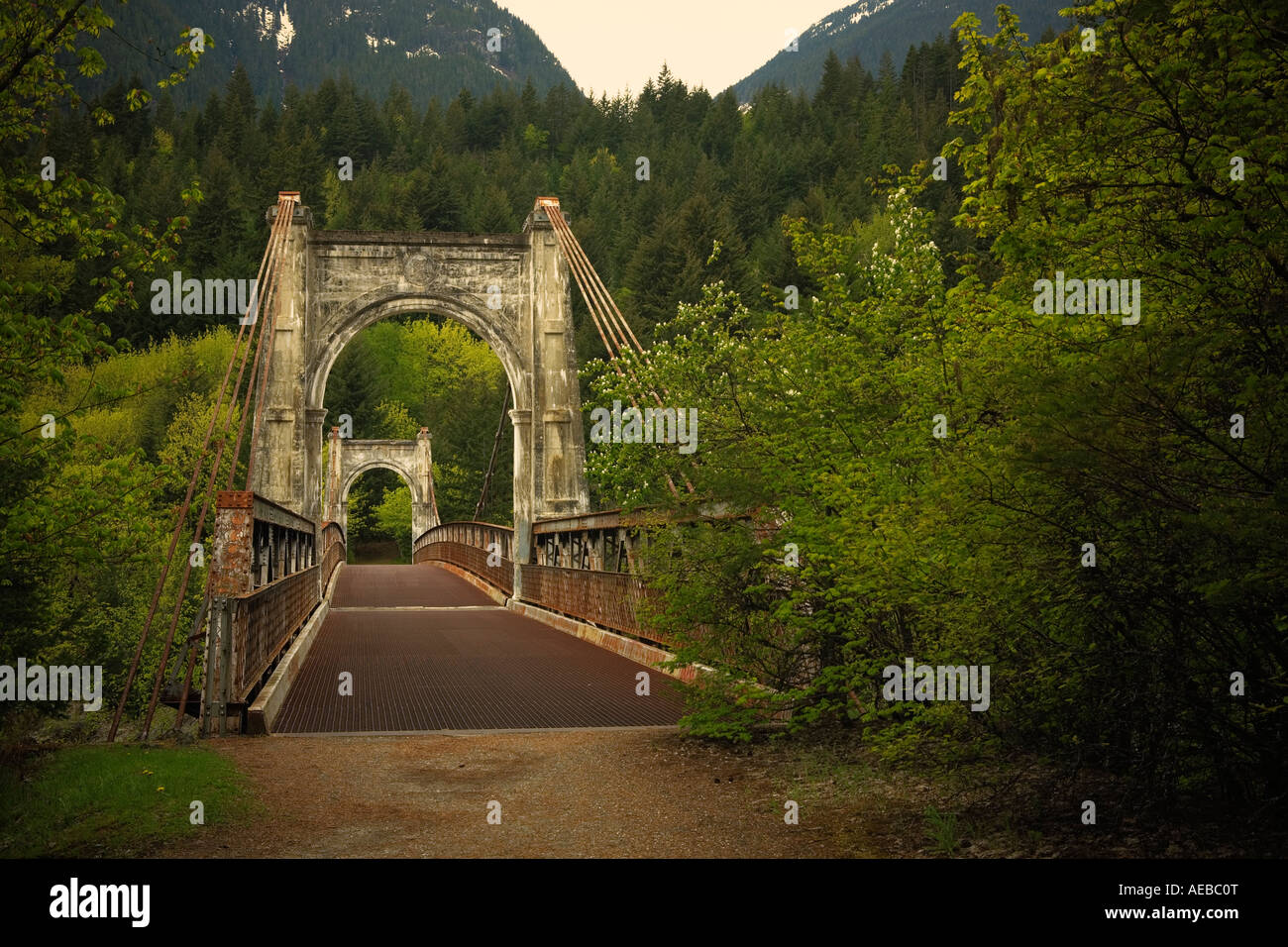 alexander bridge british Columbia provincial park Canada Stock Photo ...