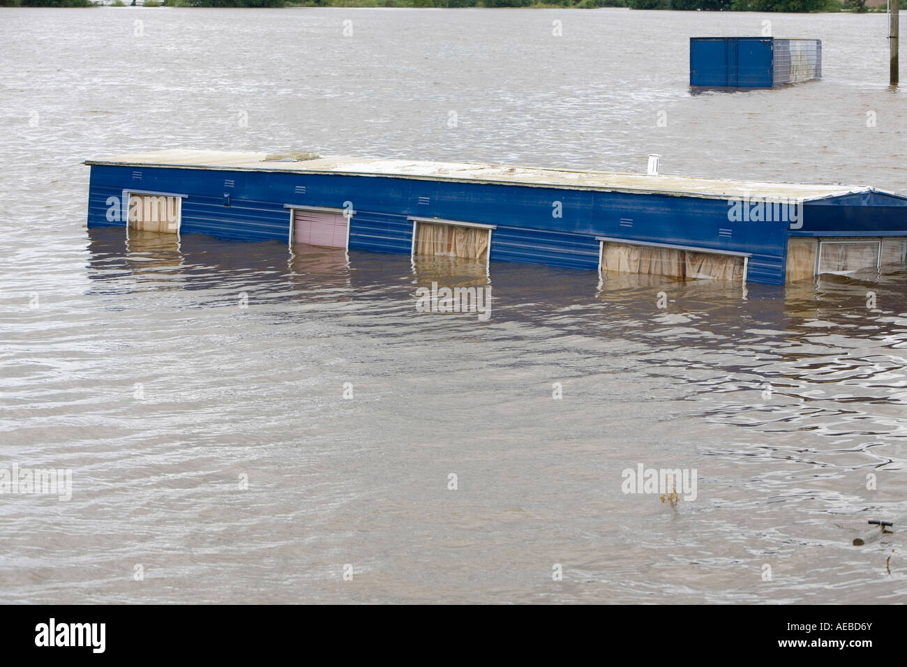 Flooded caravan park floods hi-res stock photography and images - Alamy