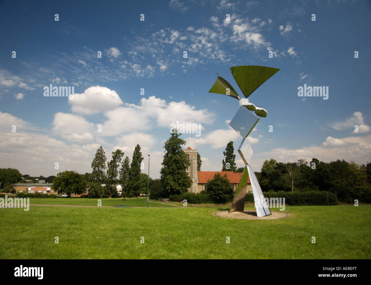 Solo Flight sculpture in situ Harlow Essex UK Stock Photo - Alamy
