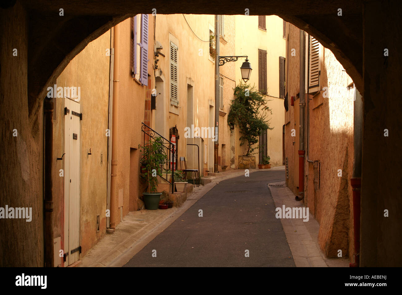 French Archway & Street Stock Photo - Alamy