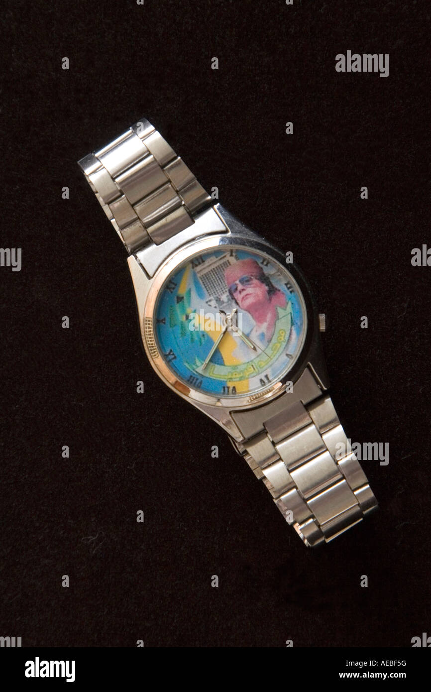 Libya. Qadhafi Watch, Made in China Stock Photo - Alamy