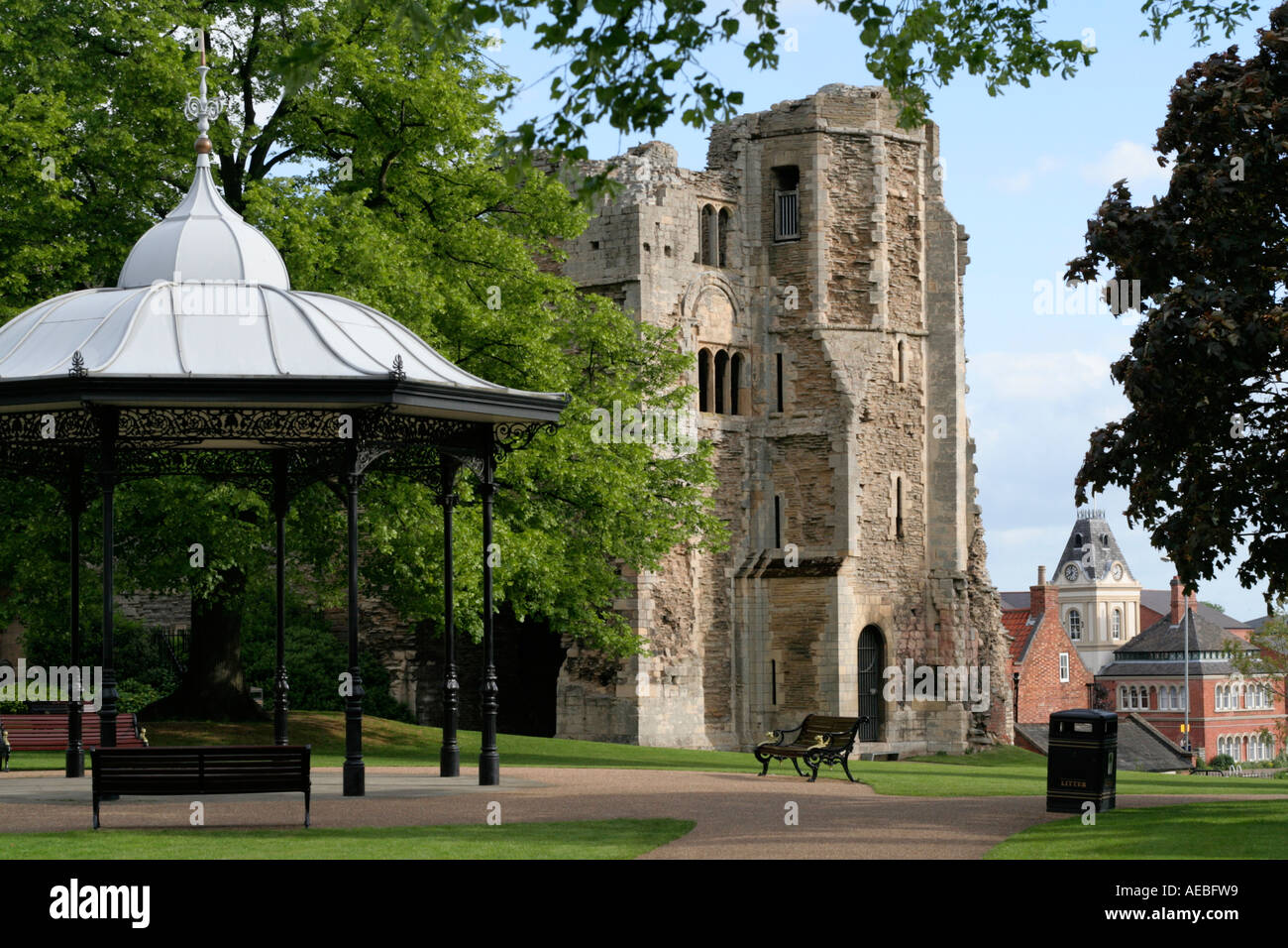 newark on trent castle by river trent england uk gb Stock Photo - Alamy