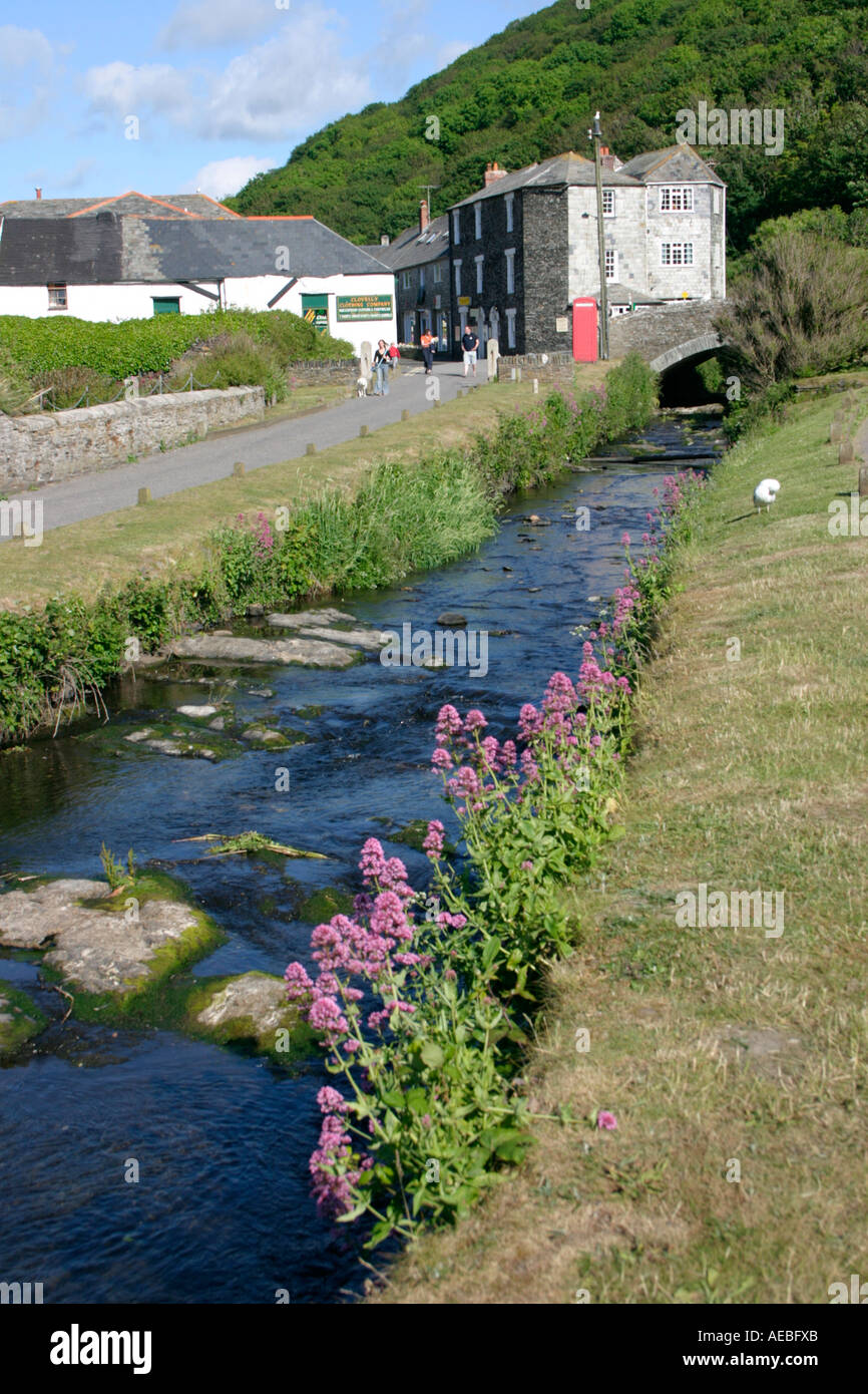 River Valency at Boscastle just prior to flooding england uk Stock ...
