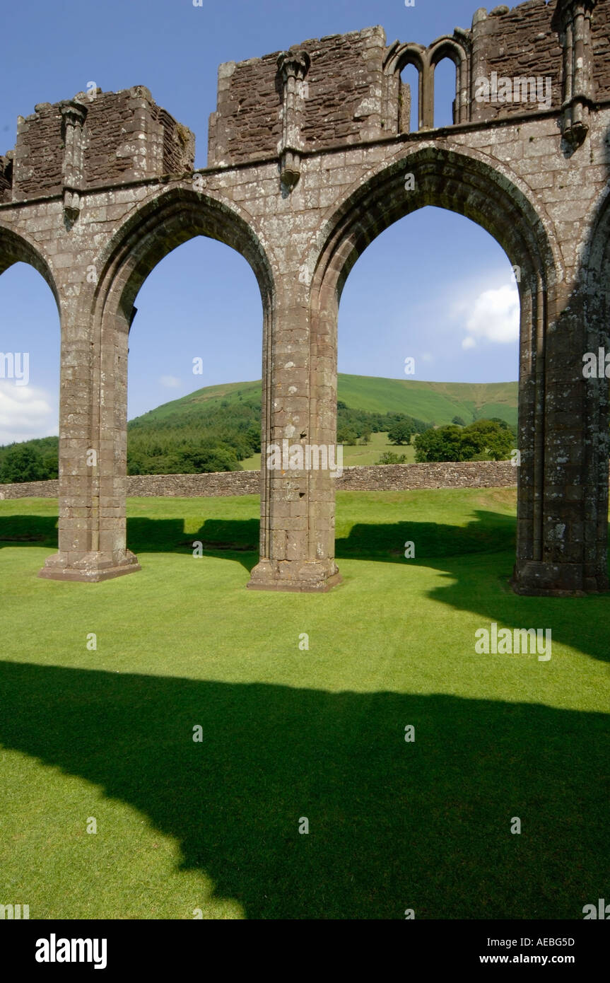 wales mid wales powys llanthony priory abbey vale of ewyas Stock Photo ...