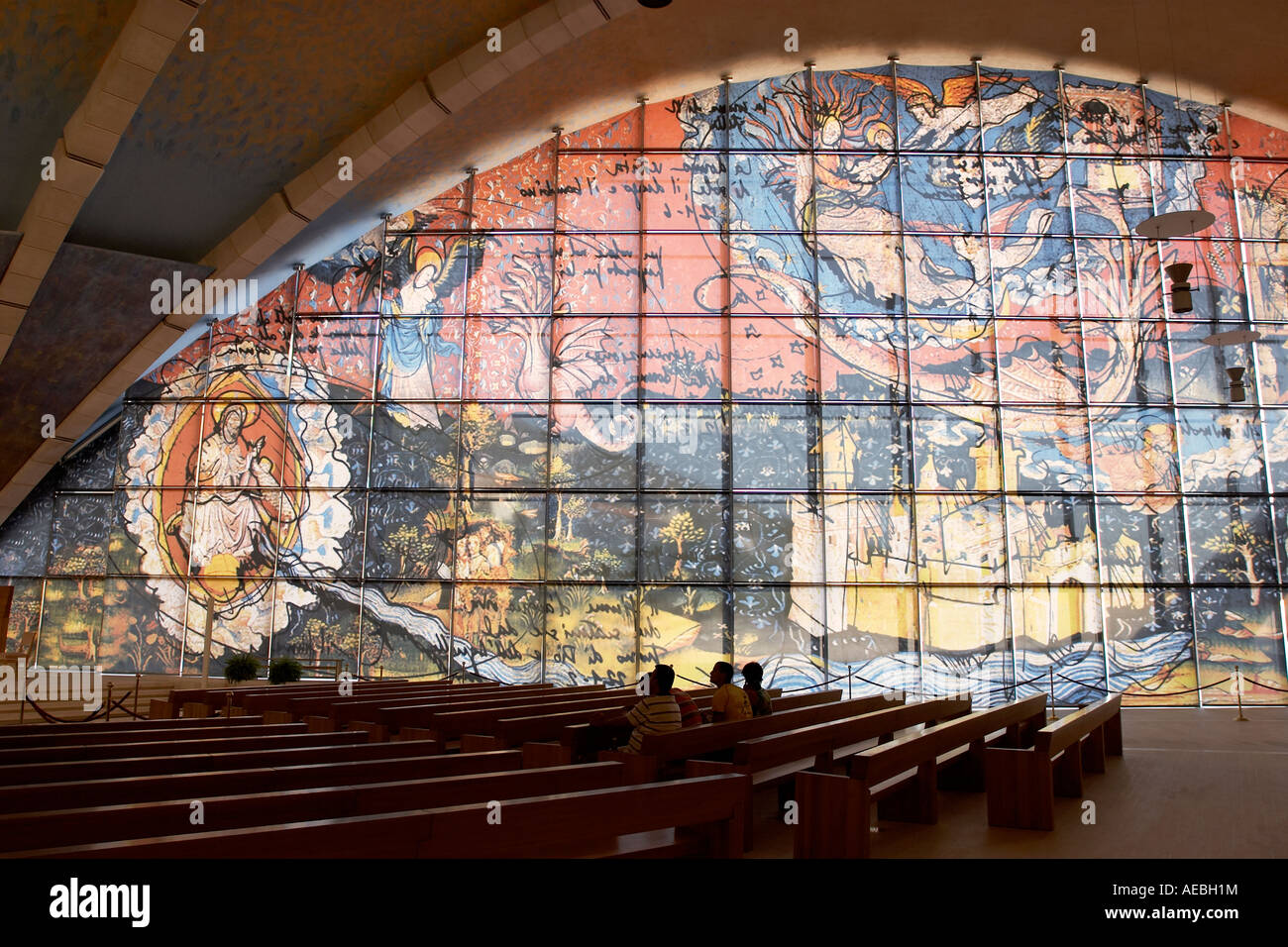 Interior Of The Church Of Padre Pio High Resolution Stock Photography ...