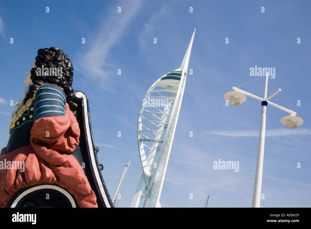 Spinnaker tower ships figurehead hi-res stock photography and images ...