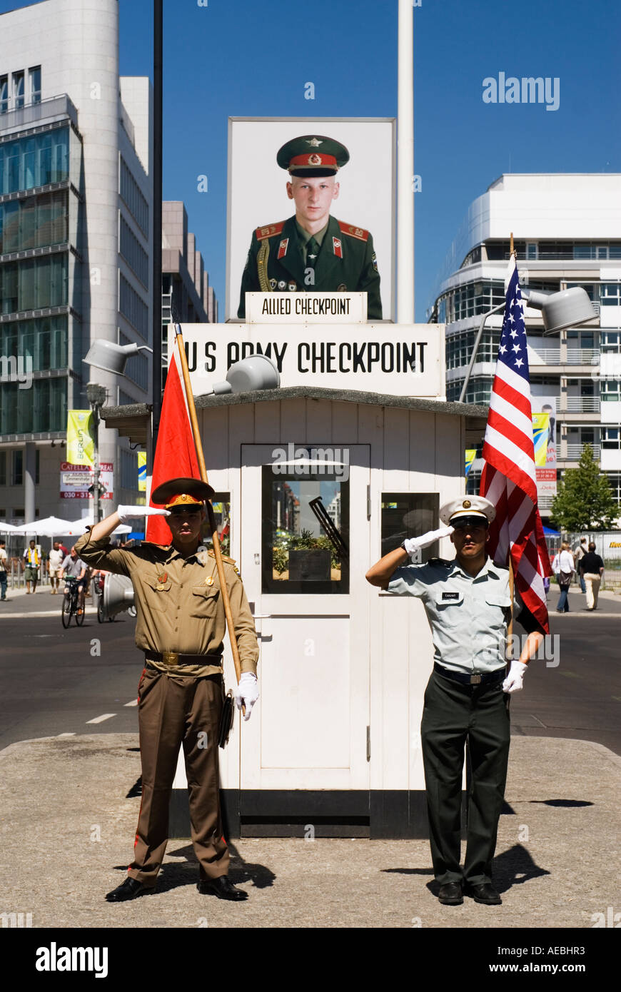 Famous Checkpoint Charlie in Berlin Germany Stock Photo - Alamy