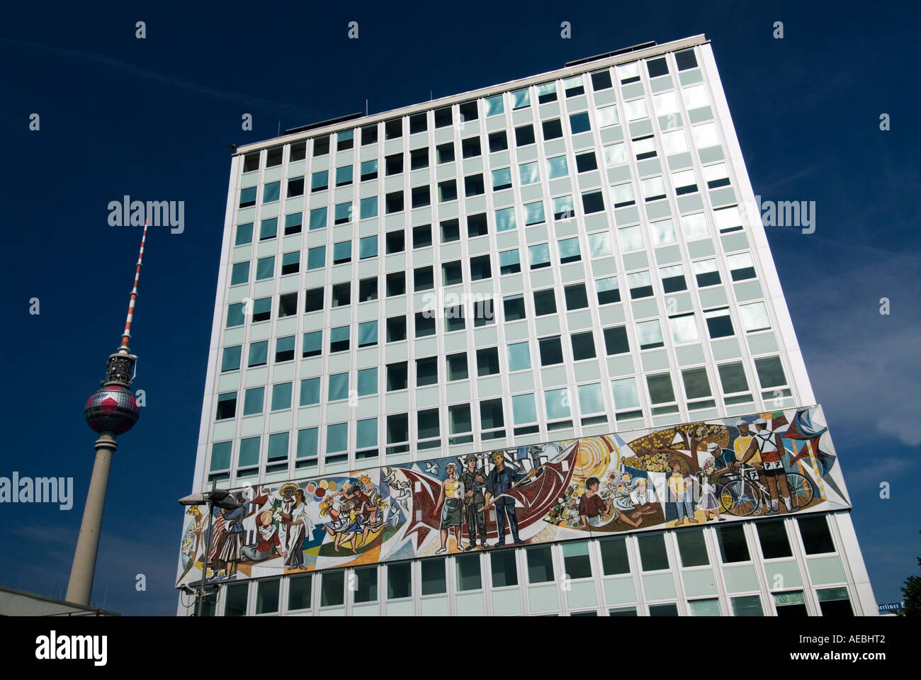 East German office building called Haus des Lehrers with communist ...