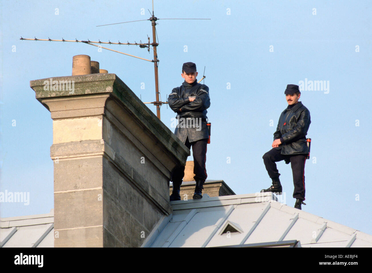 French security Paris France Stock Photo - Alamy