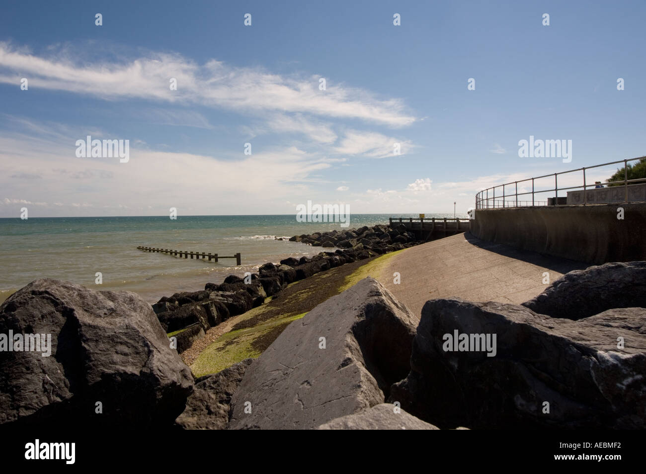 Coastal sea defense UK cut rock from Norway Stock Photo - Alamy