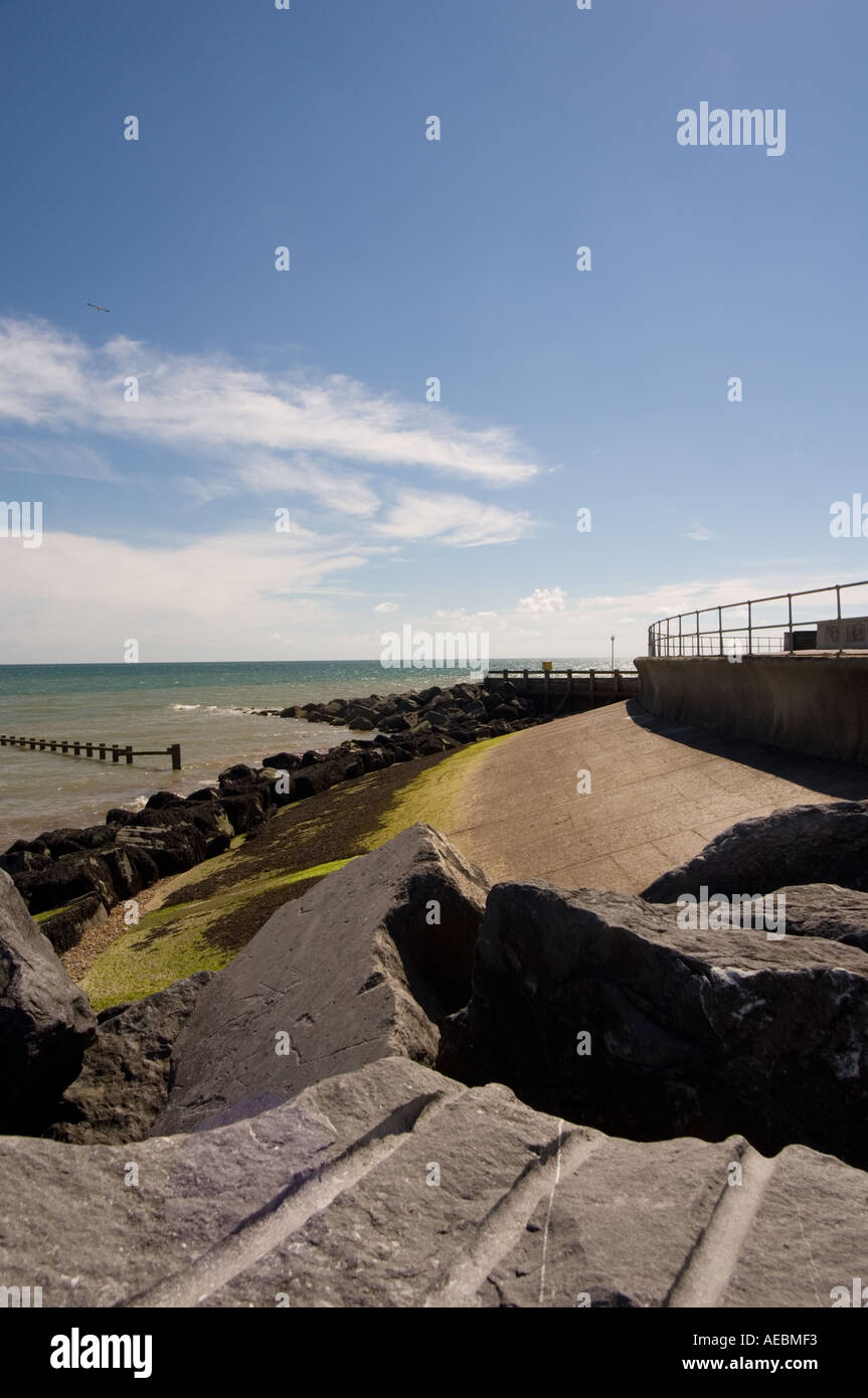 Coastal sea defense UK cut rock from Norway Stock Photo - Alamy