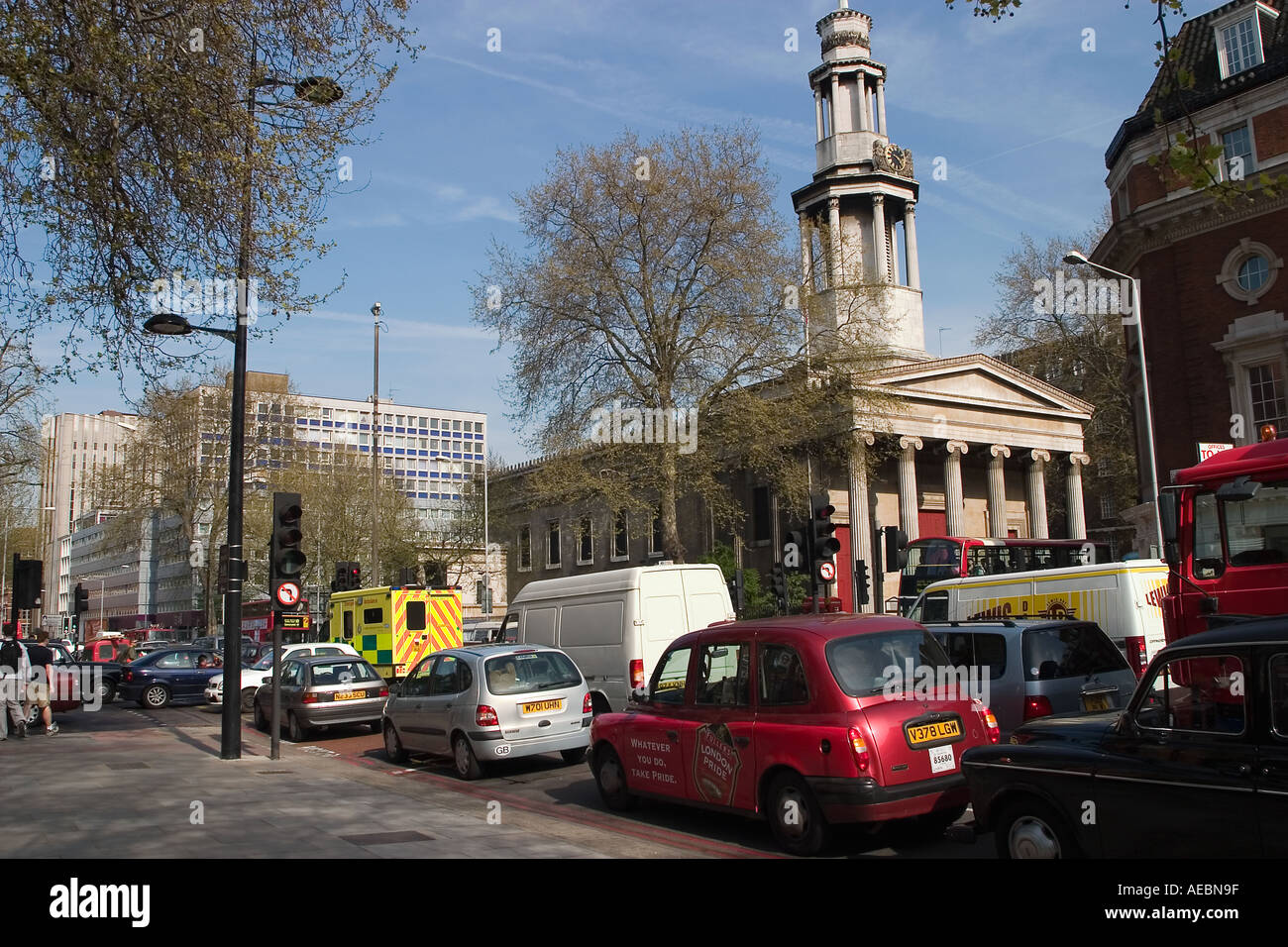 Busy street london traffic jam hi-res stock photography and images - Alamy