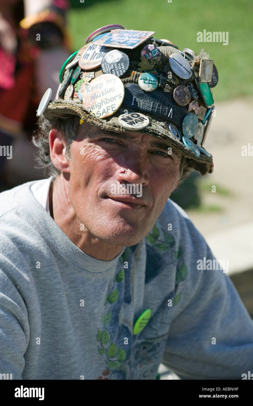 Brian Haw, peace activist and resident in Parliament Square since 2001 ...