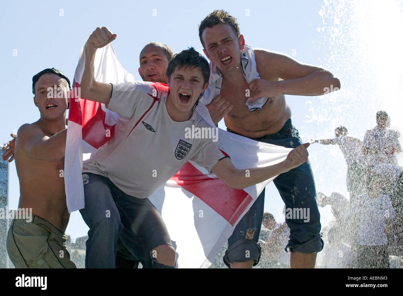 England Football fans celebrate victory of their team at 2006 Football ...
