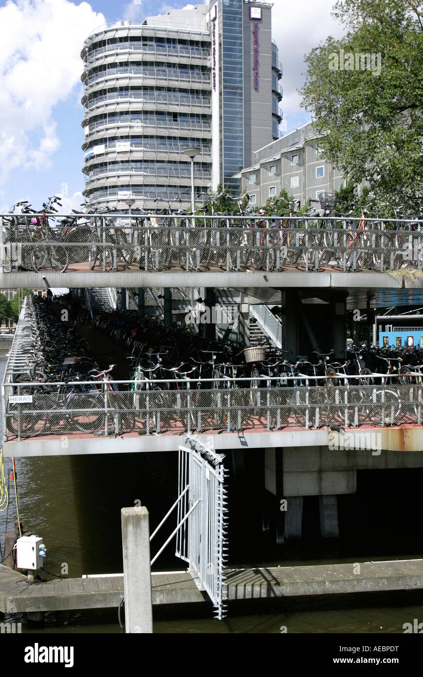 Bike Rack in Amsterdam Stock Photo - Alamy
