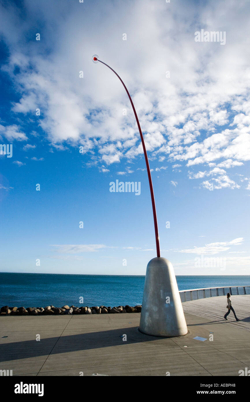 Wind Wand New Plymouth Waterfront Taranaki North Island New Zealand ...