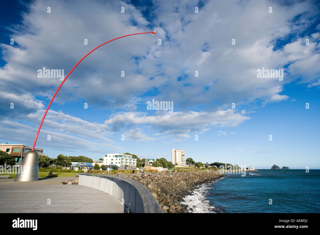 Wind Wand New Plymouth Waterfront Taranaki North Island New Zealand ...
