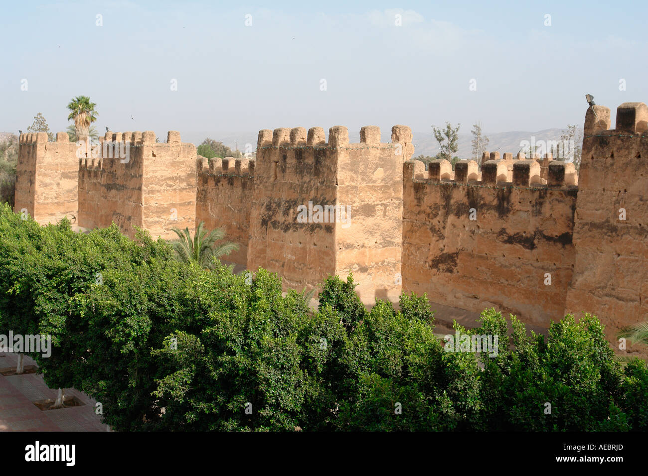 City walls of Taroudant (Taroudannt-Morocco). this important town is ...
