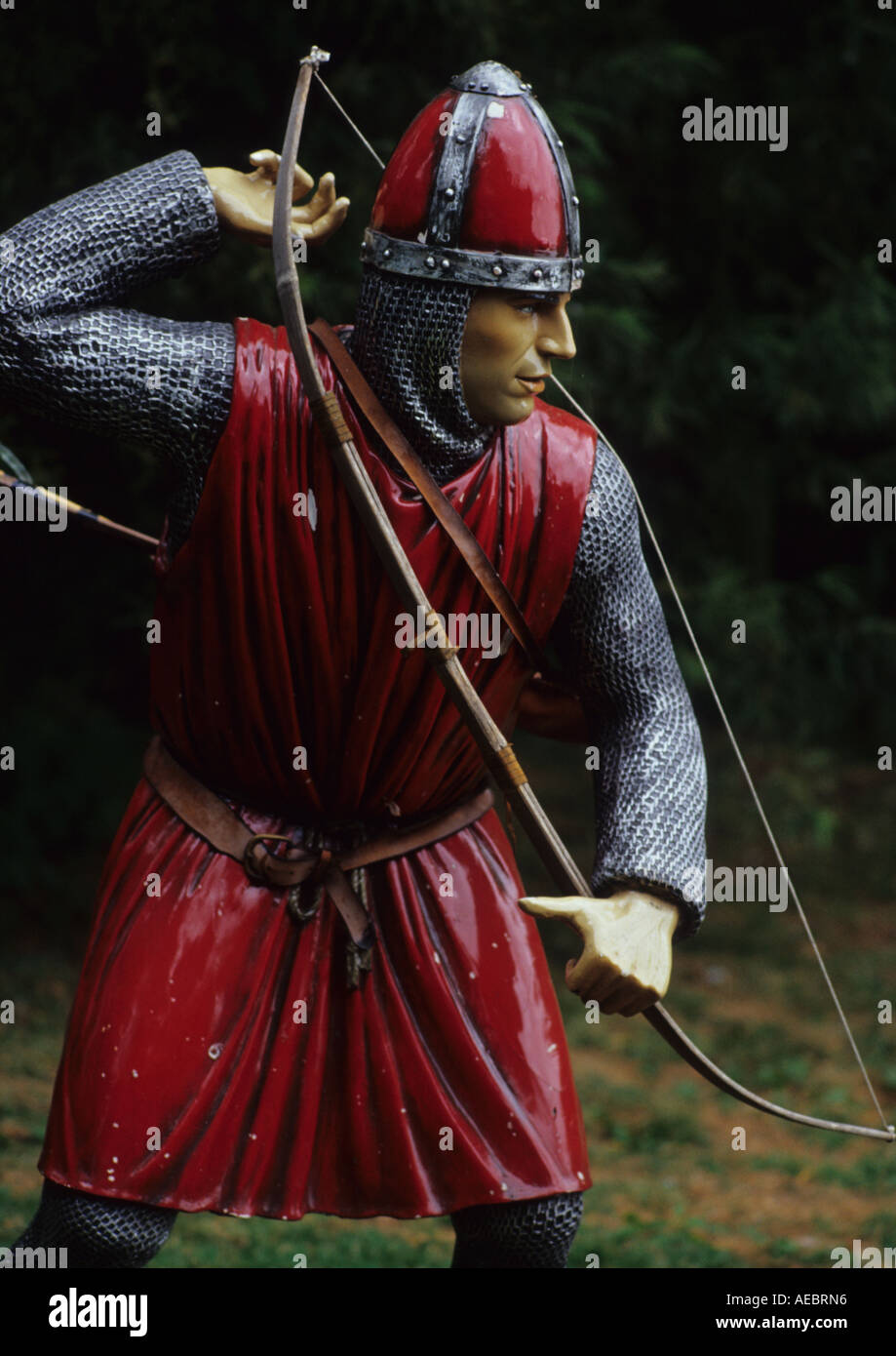 A lifesize model of a Knight Stock Photo - Alamy