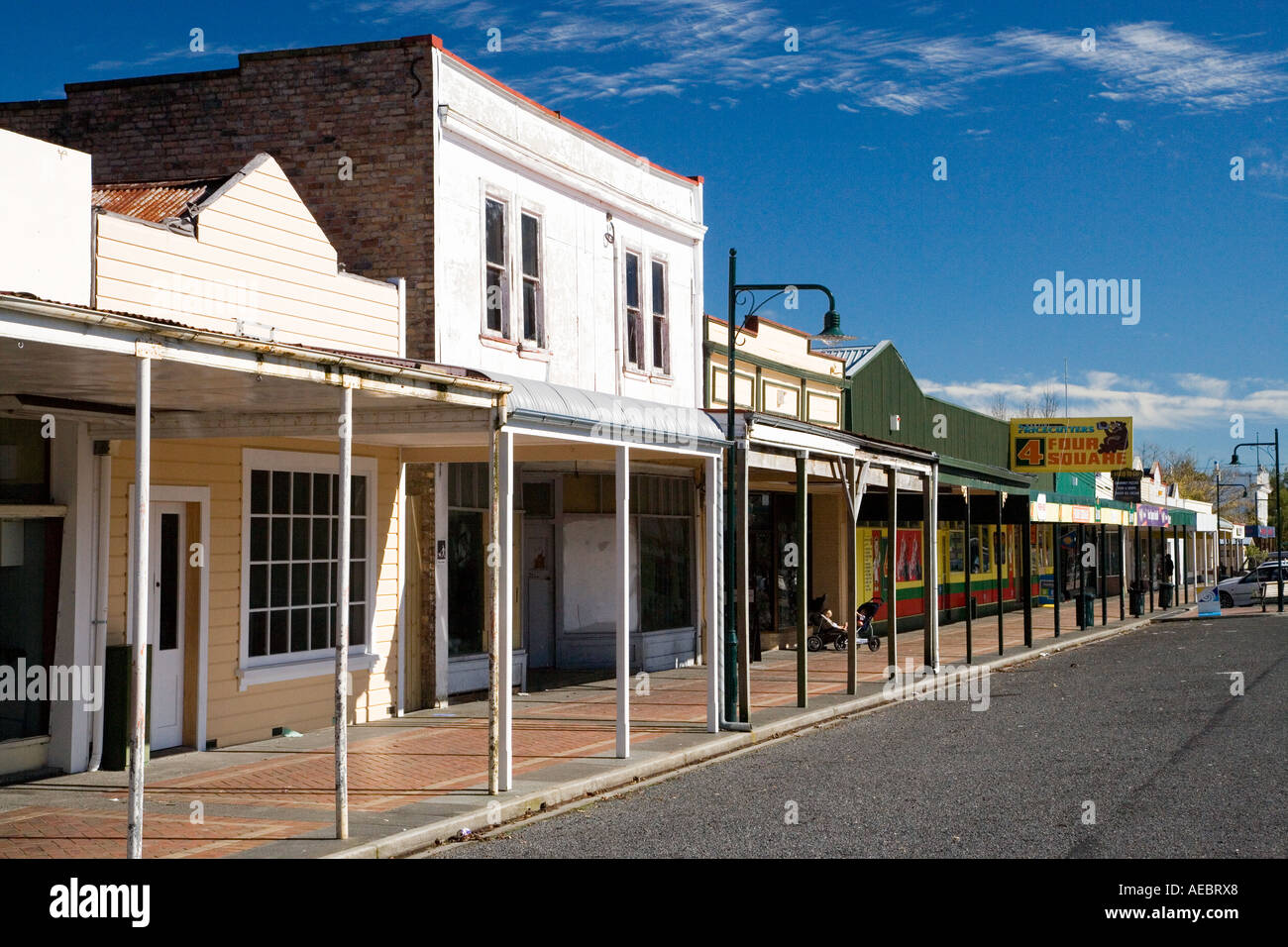 Main Street Raetihi Central Plateau North Island New Zealand Stock ...