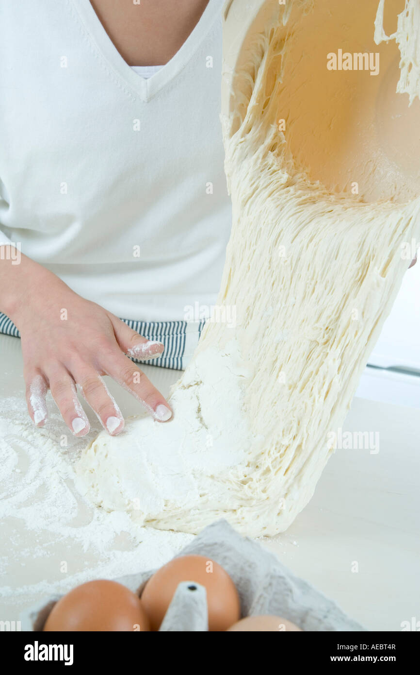 young woman making pastry Stock Photo - Alamy