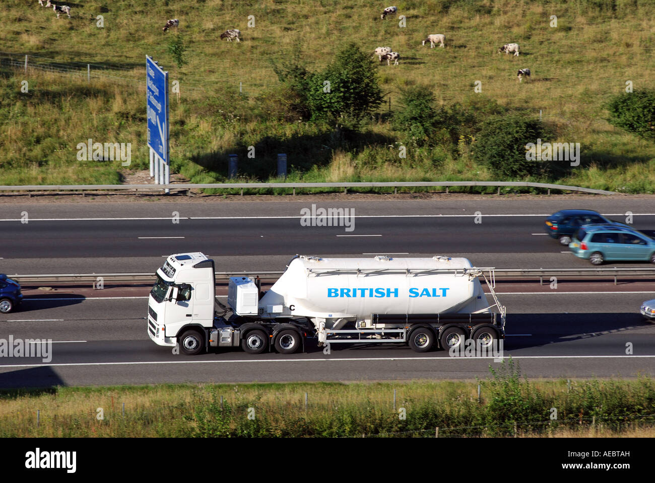 Salt tanker m40 motorway hi-res stock photography and images - Alamy