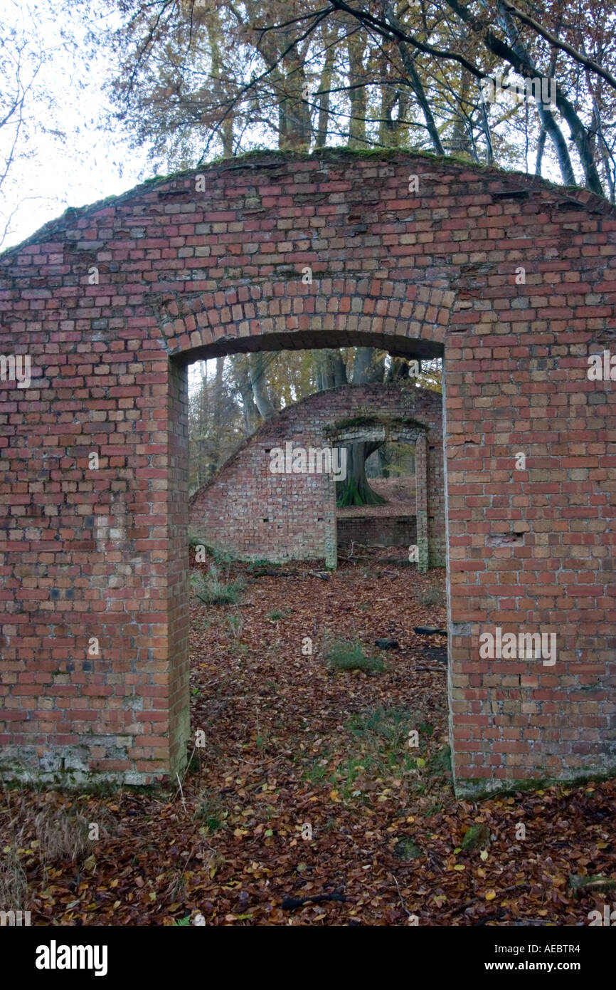 Tumbledown buildings in woodland hi-res stock photography and images ...
