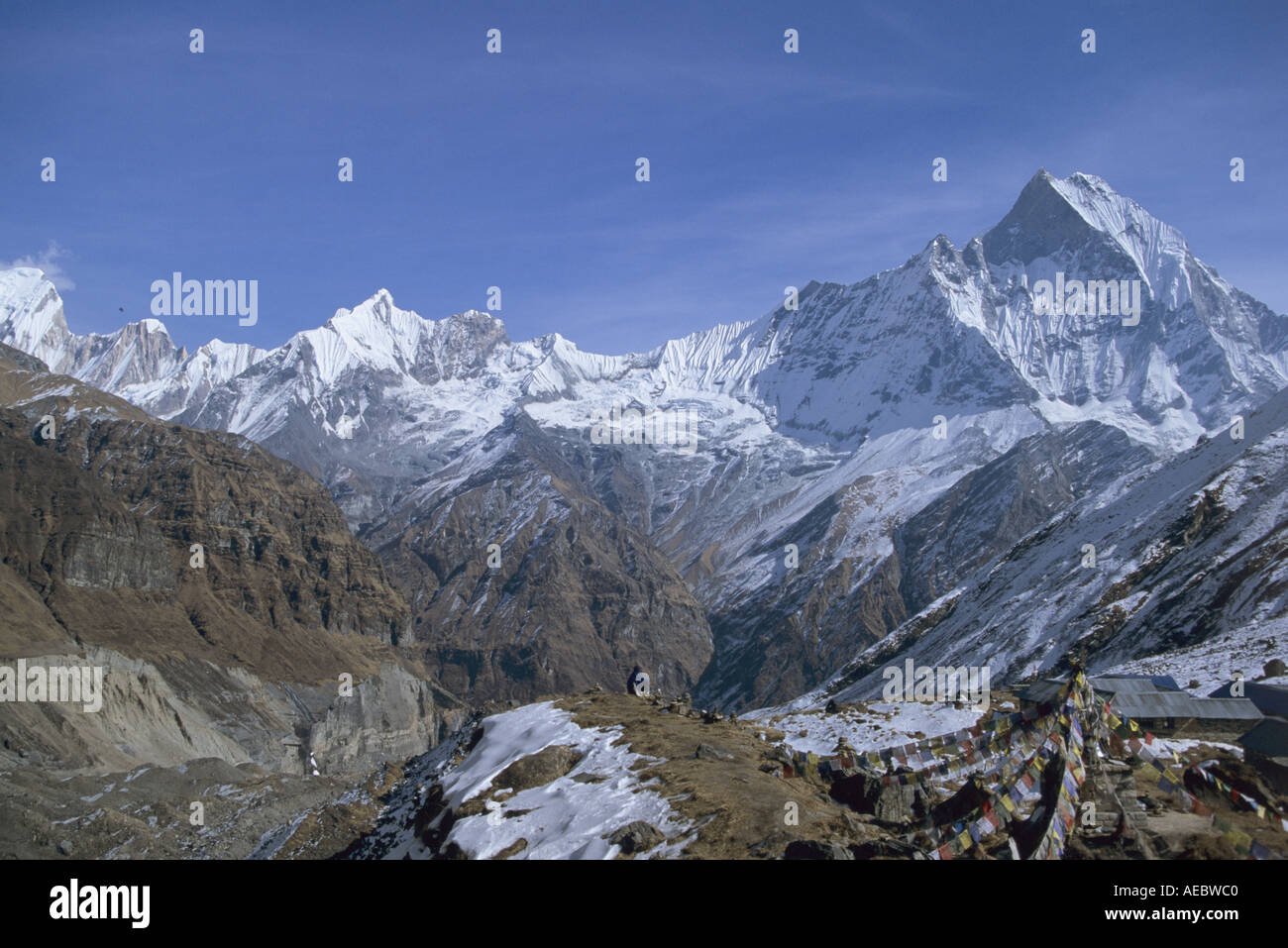 Machhapuchhre mountain Nepal Stock Photo - Alamy