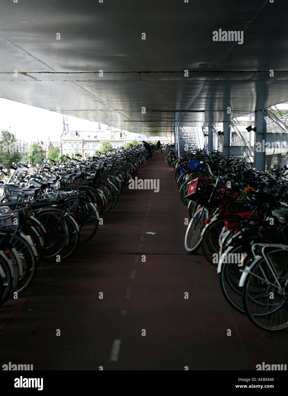Bike Rack in Amsterdam Stock Photo - Alamy