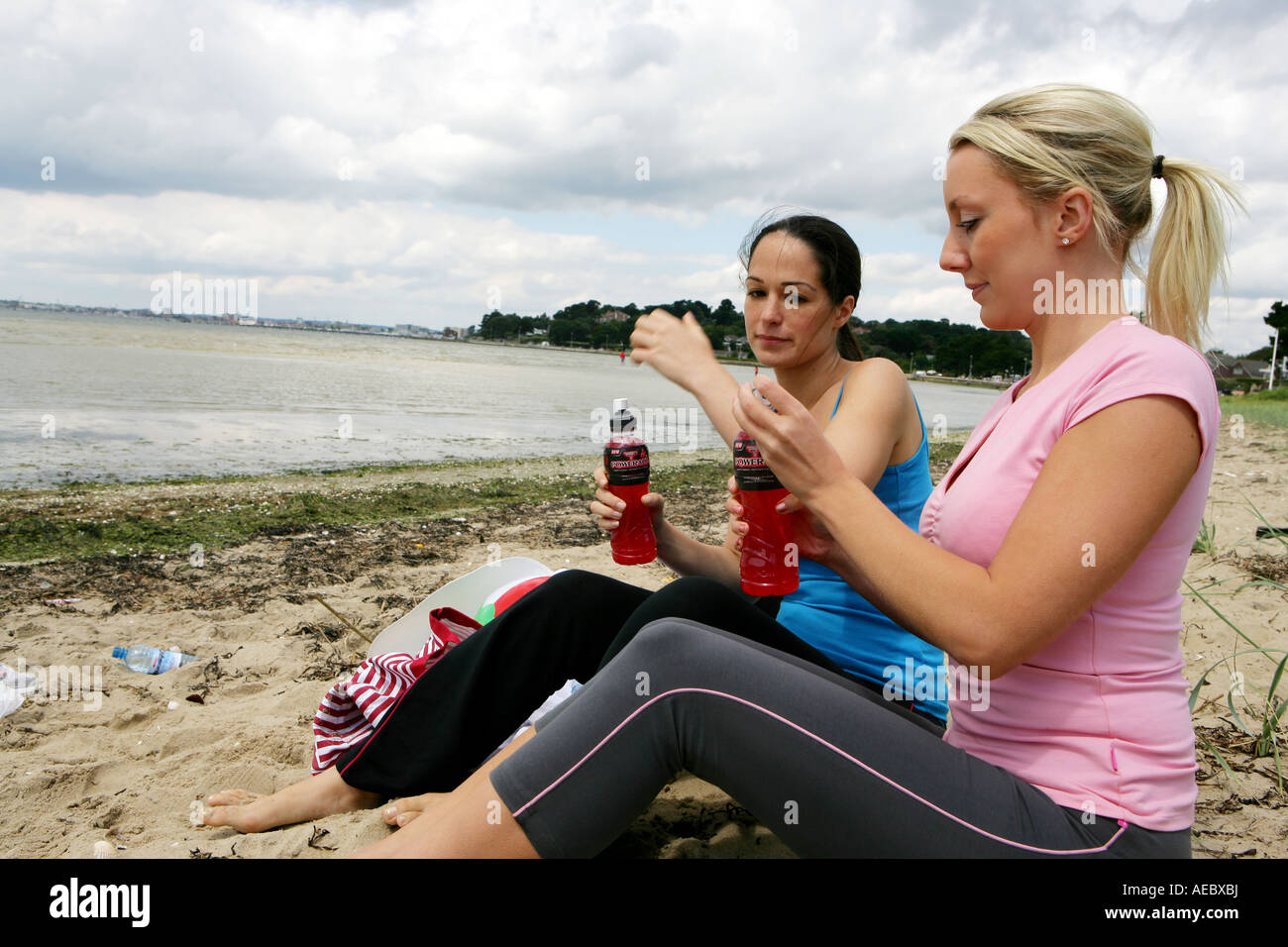 Young Women Drinking Model Released Stock Photo - Alamy