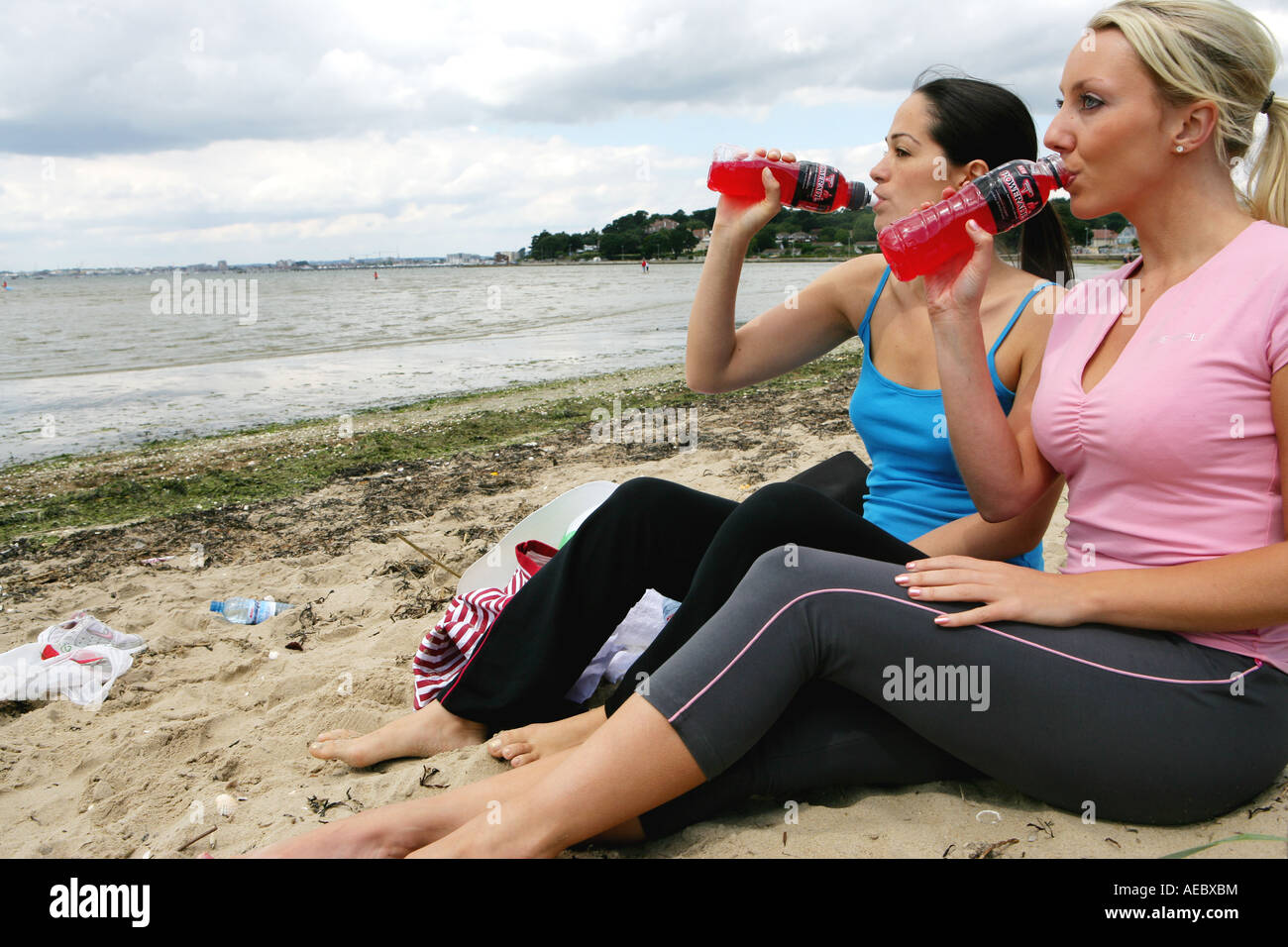 Young Women Drinking Model Released Stock Photo - Alamy