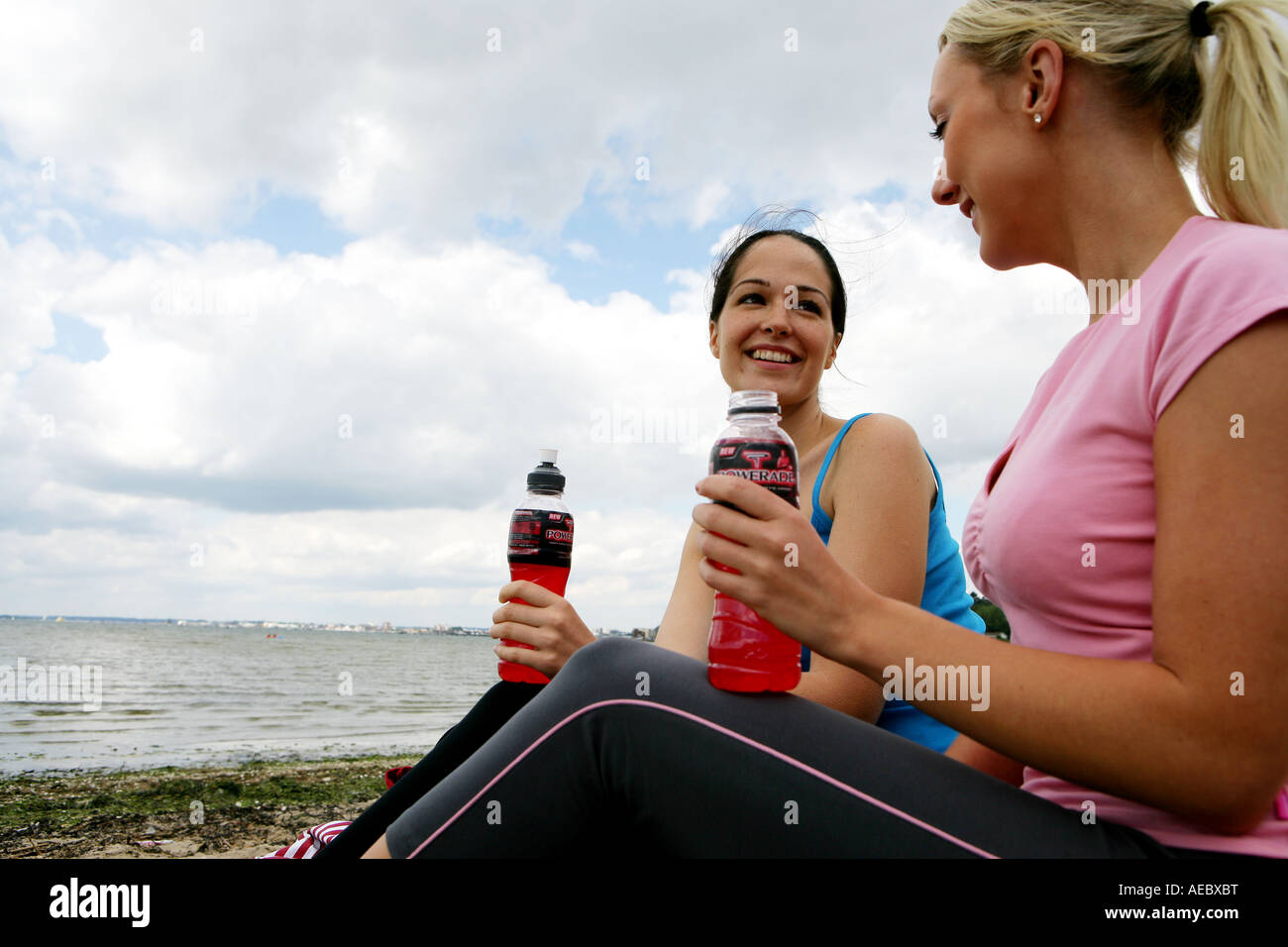 Young Women Drinking Model Released Stock Photo - Alamy