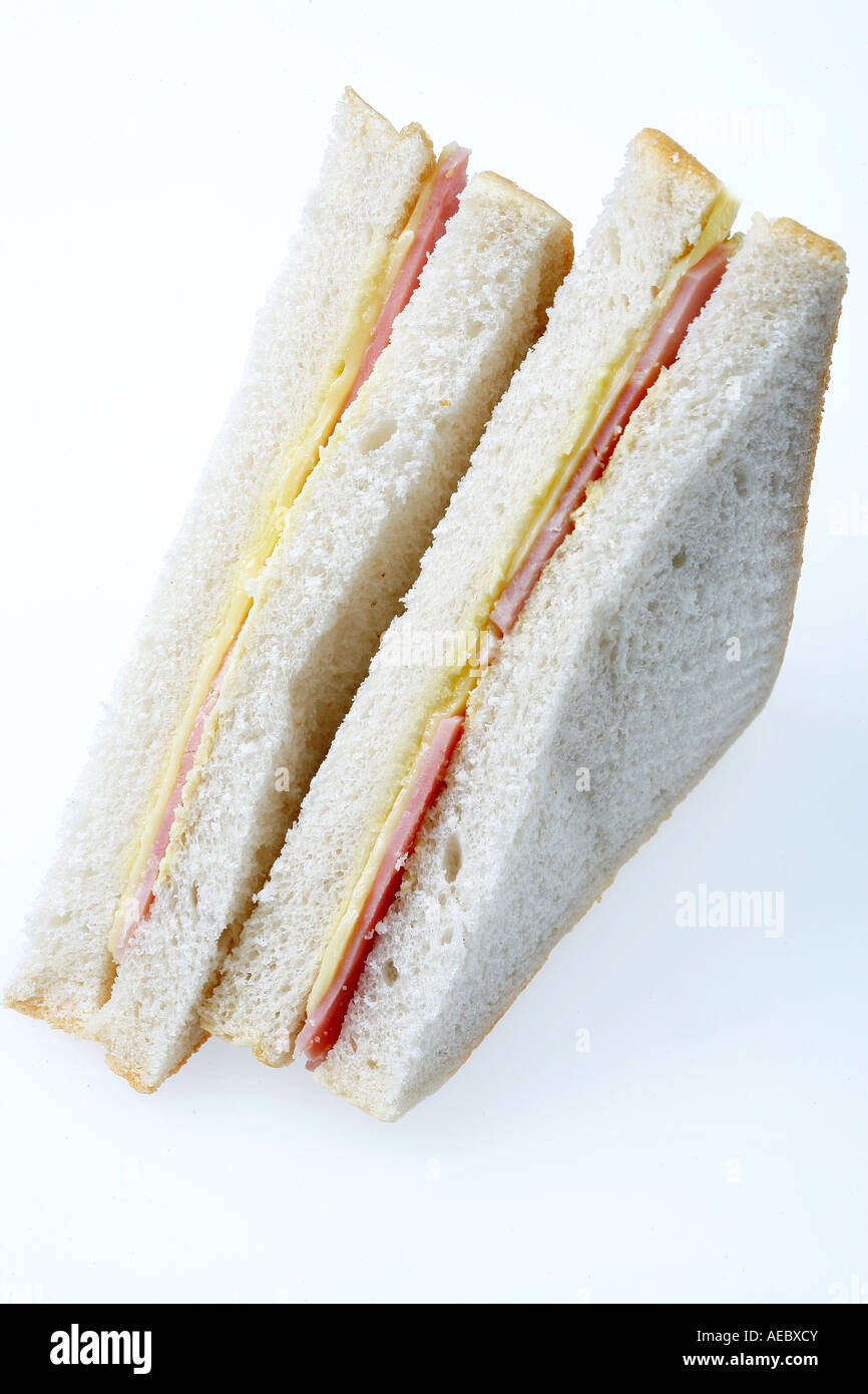 Cheese and Ham Sandwich Stock Photo - Alamy