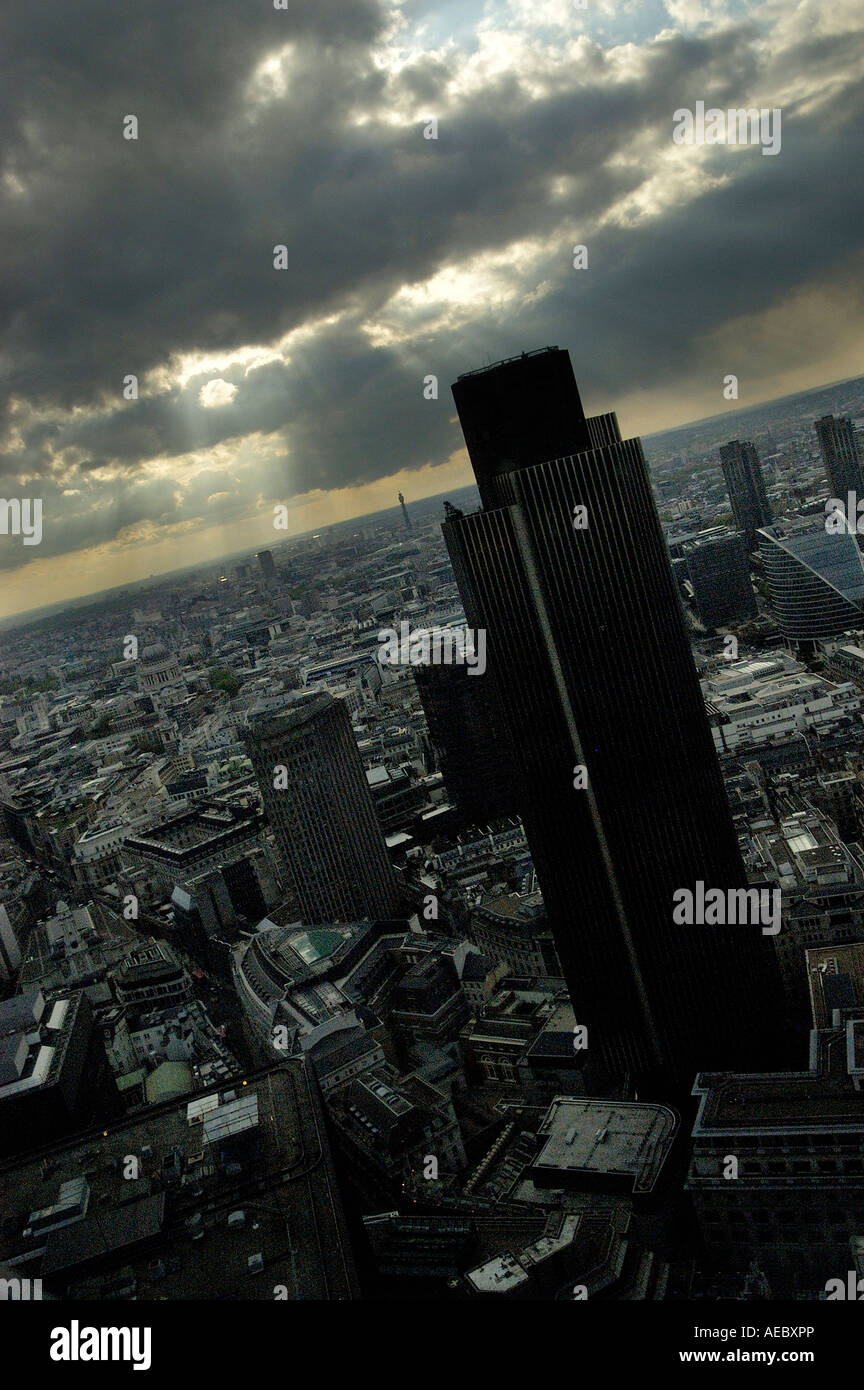 The view from the top of the Gherkin London May 2005 Stock Photo - Alamy