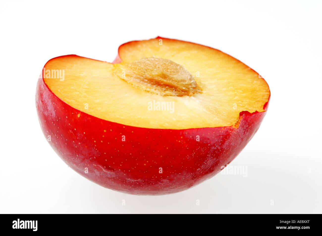 Fresh Healthy Ripe Sweet Juicy Stone Fruit Plums Isolated Against A ...