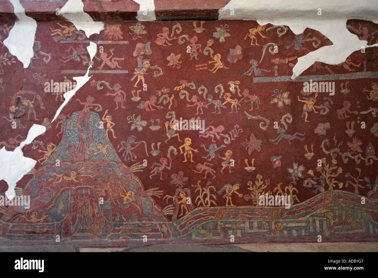 Mexico teotihuacan tepantitla mural hi-res stock photography and images ...