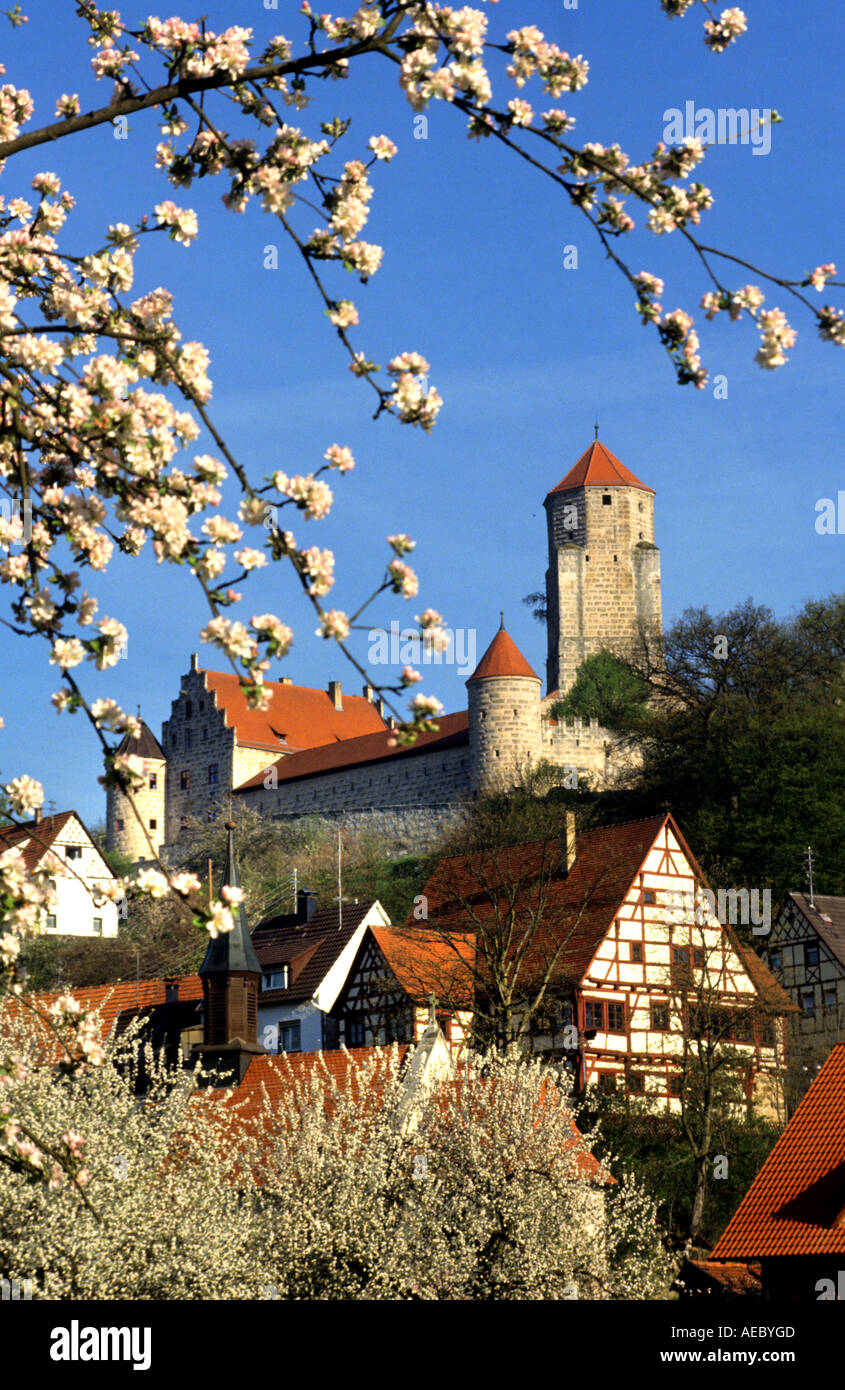 Germany Bayern historic history old city town german Stock Photo - Alamy