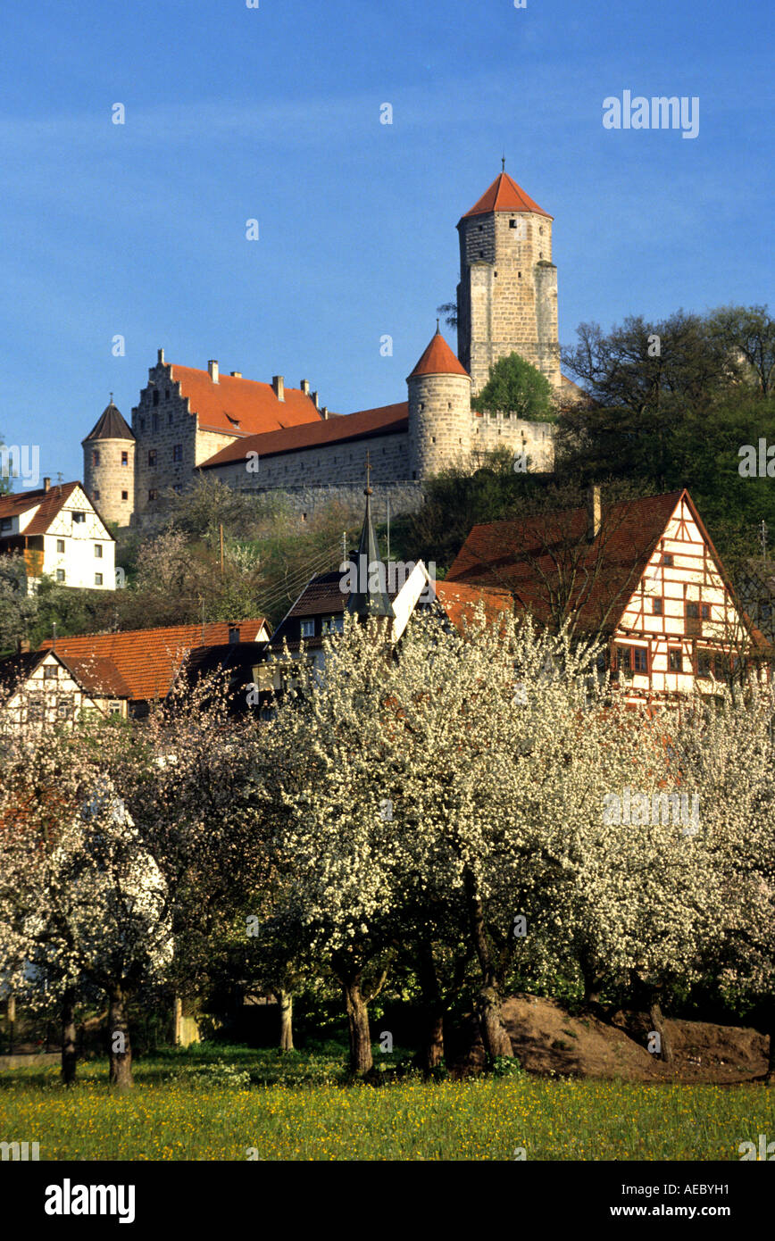 Germany Bayern historic history old city town german Stock Photo - Alamy