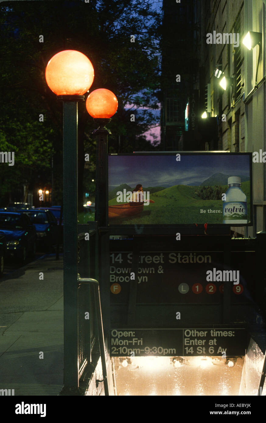 subway entrance chelsea NYC Stock Photo - Alamy