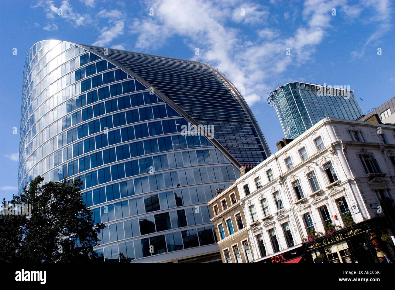 Old and new at Moorgate London August 2005 Stock Photo - Alamy