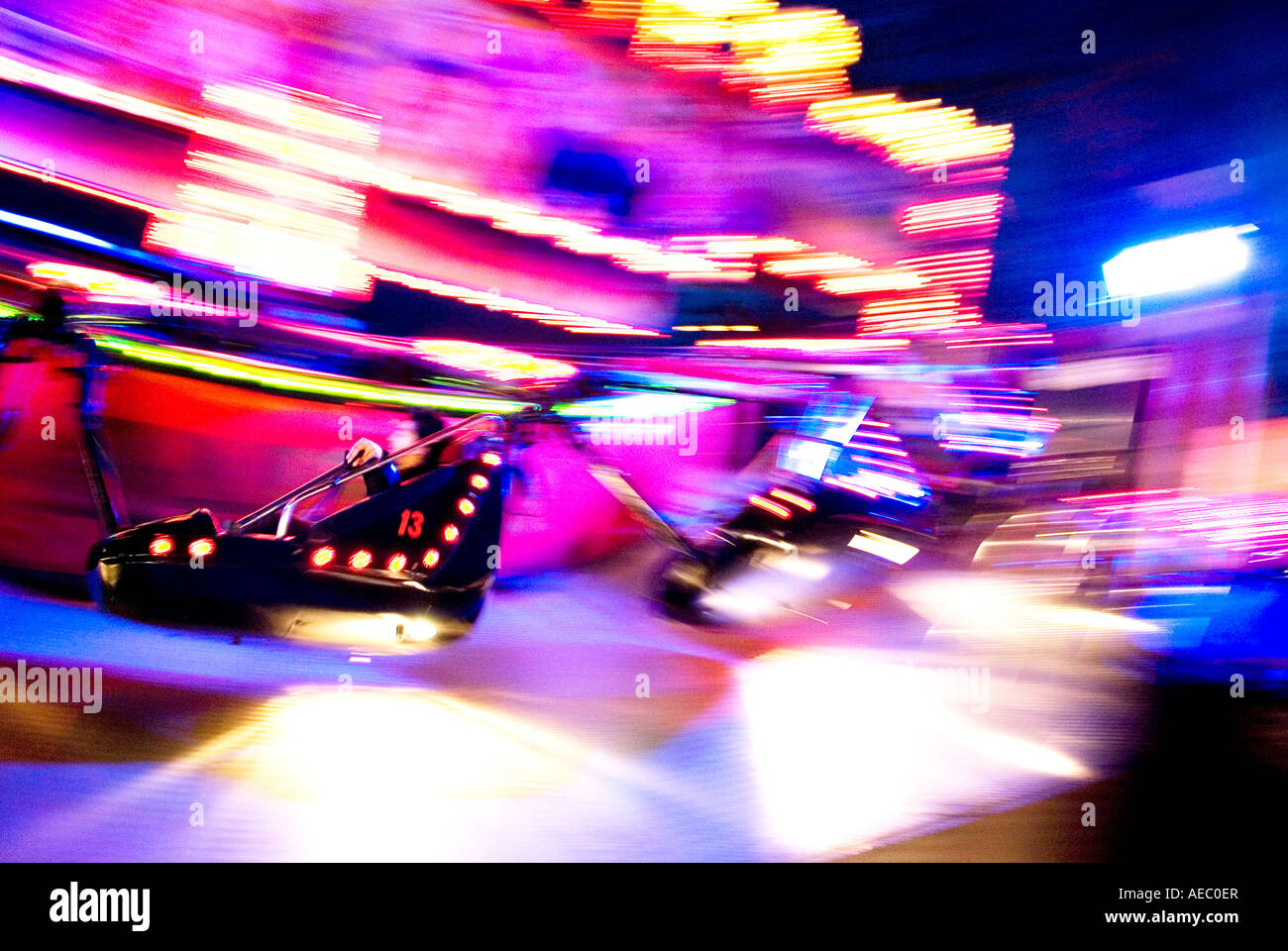 A funfair on Clapham Common London April 2006 Stock Photo - Alamy