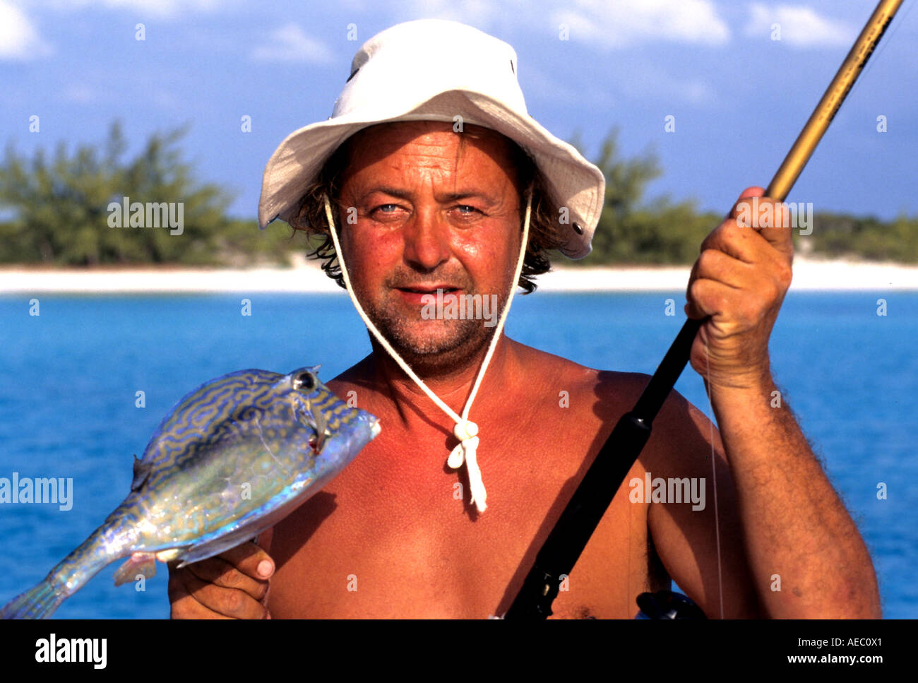 Fish Fishing Peter Horree Bahamas Stock Photo - Alamy
