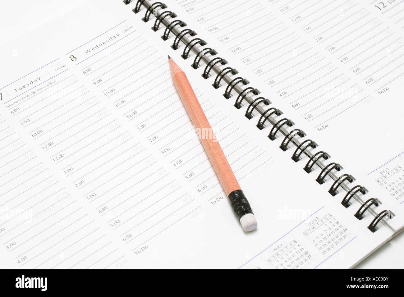 Pocket schedule planner hi-res stock photography and images - Alamy