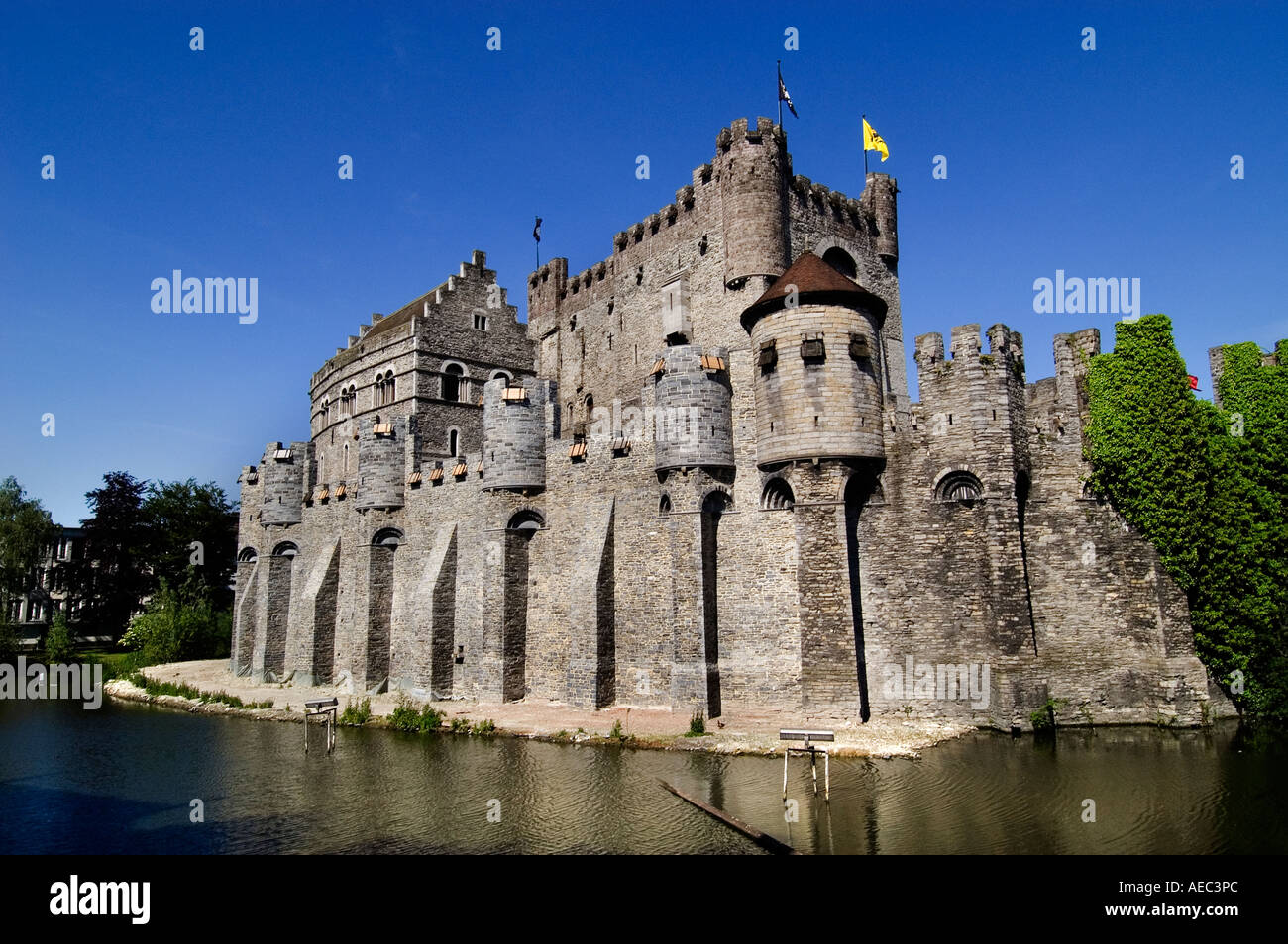 Castle Gravensteen Ghent Gent Belgium Belgian old Historic History ...