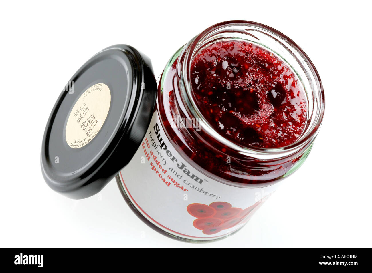 Raspberry and Cranberry Jam Stock Photo - Alamy