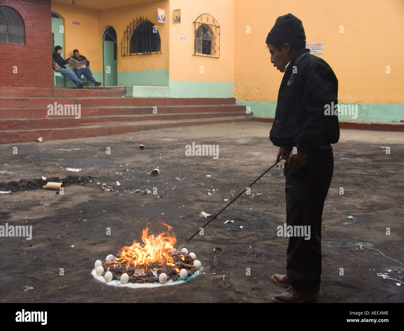 Followers of Maximon, a deity derived from Maya and Catholic faiths ...