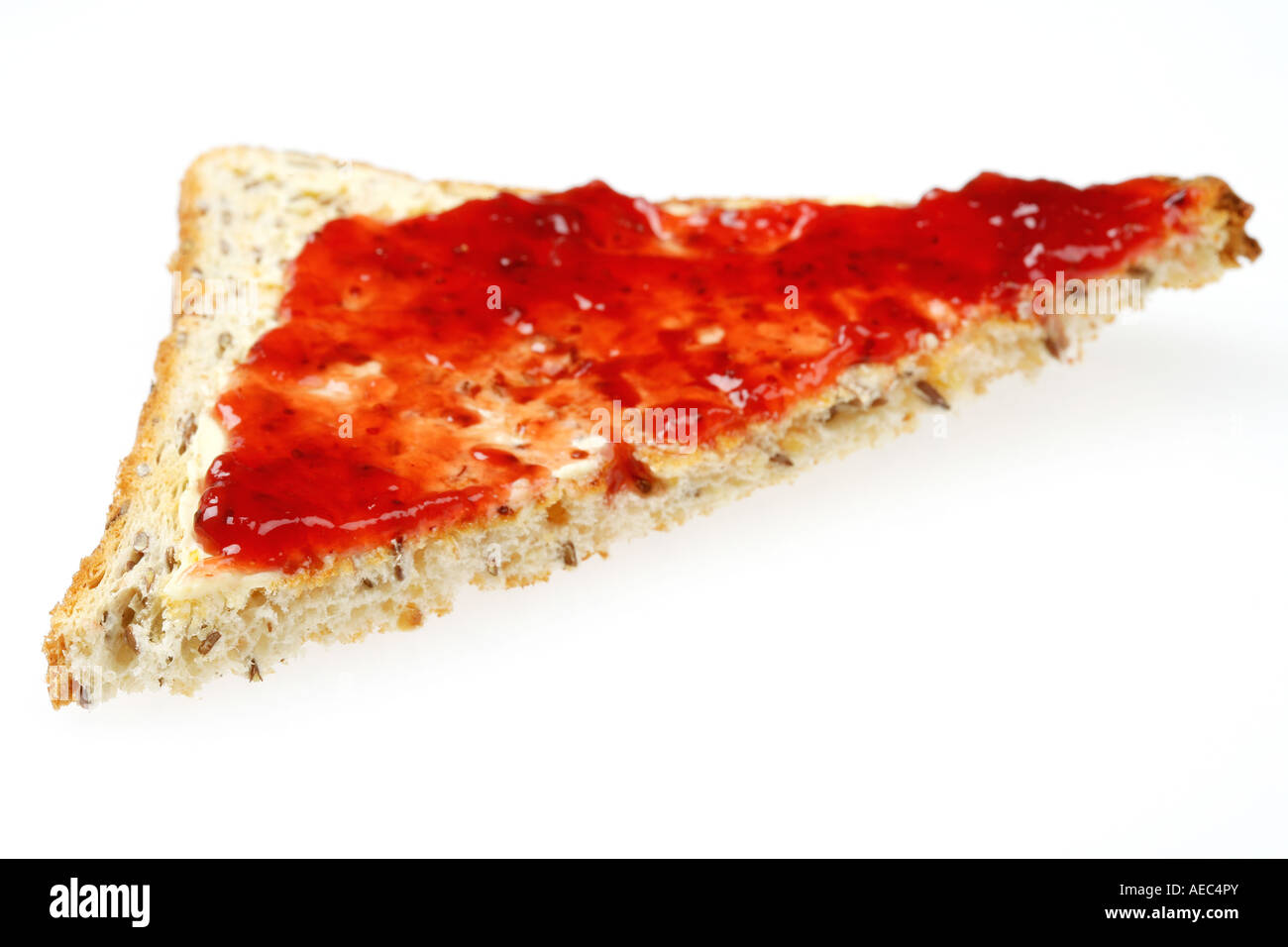Strawberry Jam on Toast Stock Photo - Alamy