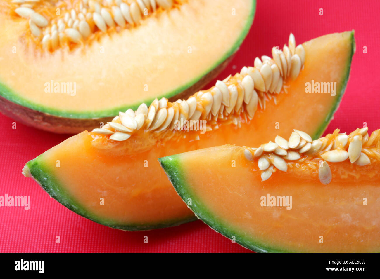 Slice of melon gala tropical fruit hi-res stock photography and images ...